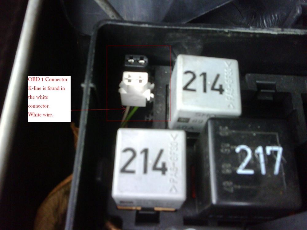 Quattroworld Forums K Line k line On OBD 1 Connector Location 